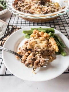 Cheesy Keto Meat Pie with Coconut Flour Crust
