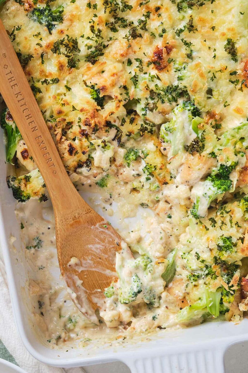 Creamy Chicken Broccoli Alfredo Casserole Done in 30 Minutes