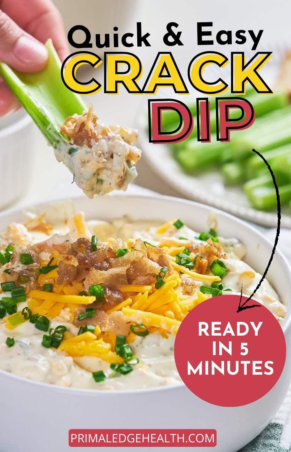 Warm or Cold Crack Dip Recipe Ready in 5 Minutes
