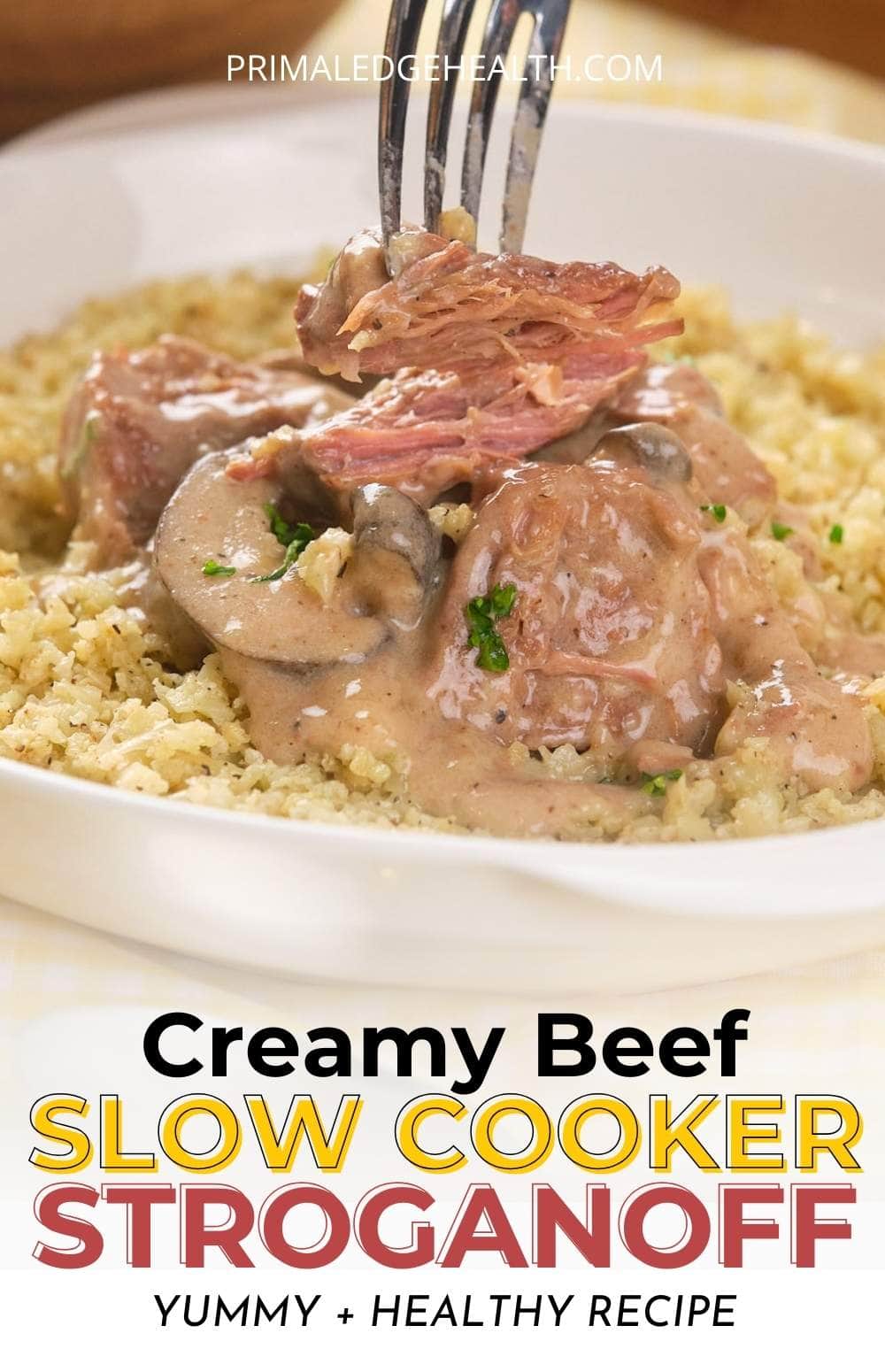 Keto Beef Stroganoff (Crock Pot Slow Cooker)