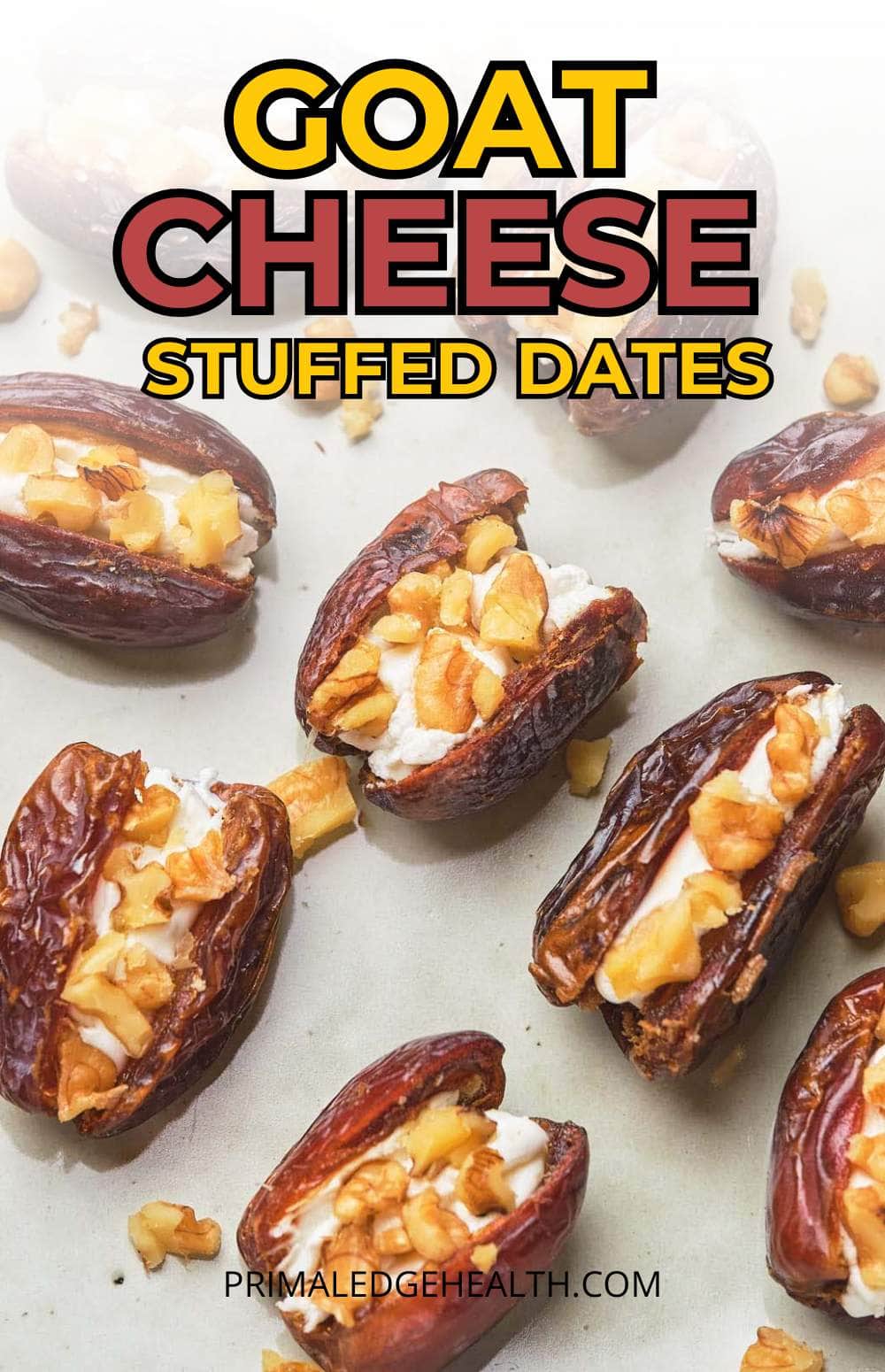 3-Ingredient Goat Cheese Stuffed Dates Recipe