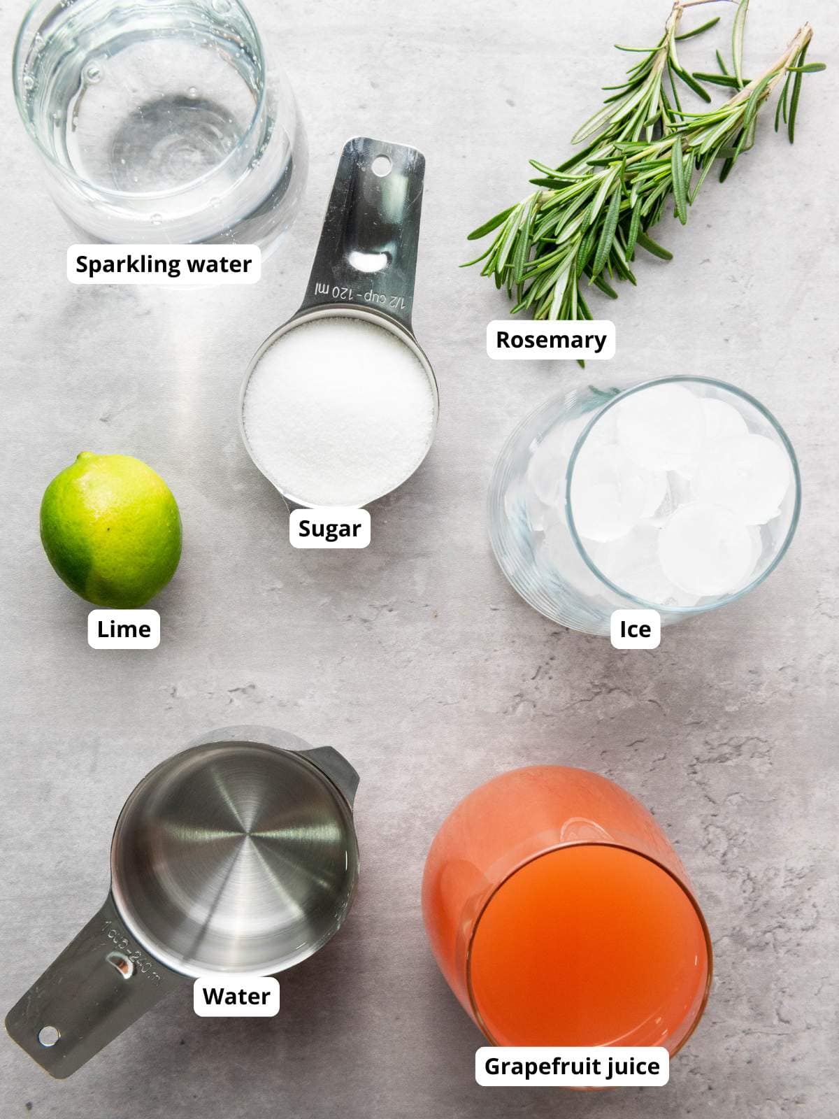 Sparkling Grapefruit Mocktail Recipe with Rosemary